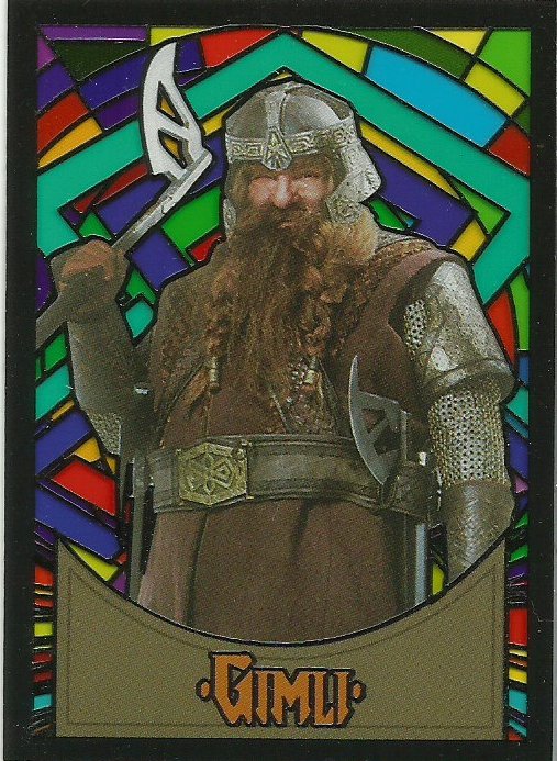 Lord of the Rings Evolution Stained Glass Card #6 Gimli