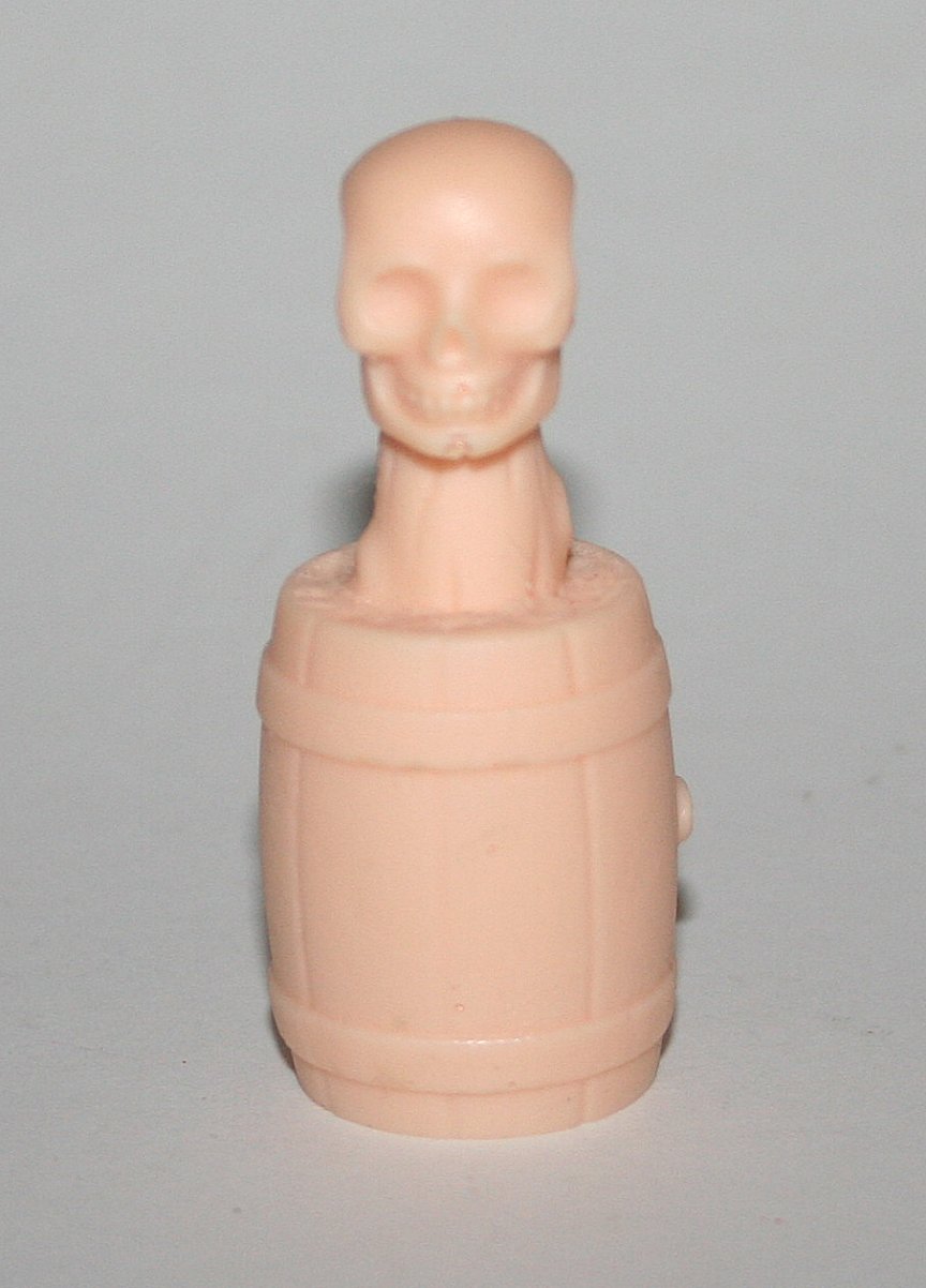 Skull On Barrel Flesh Resin