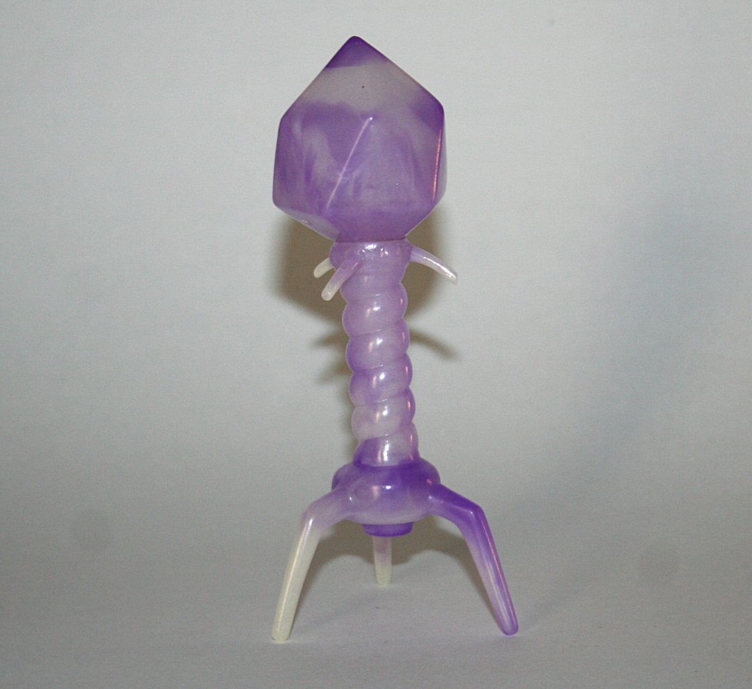 Doomco Purple and Glow Marbled Bacteriophage