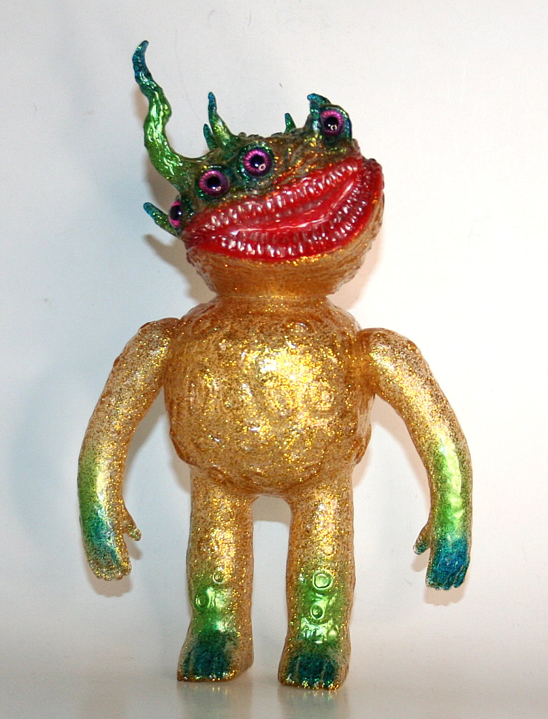 Skull Head Butt Clear Gold Lame Chaos-X