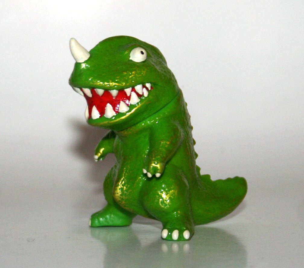 Max Toy Co Painted Green Dino Saikobi