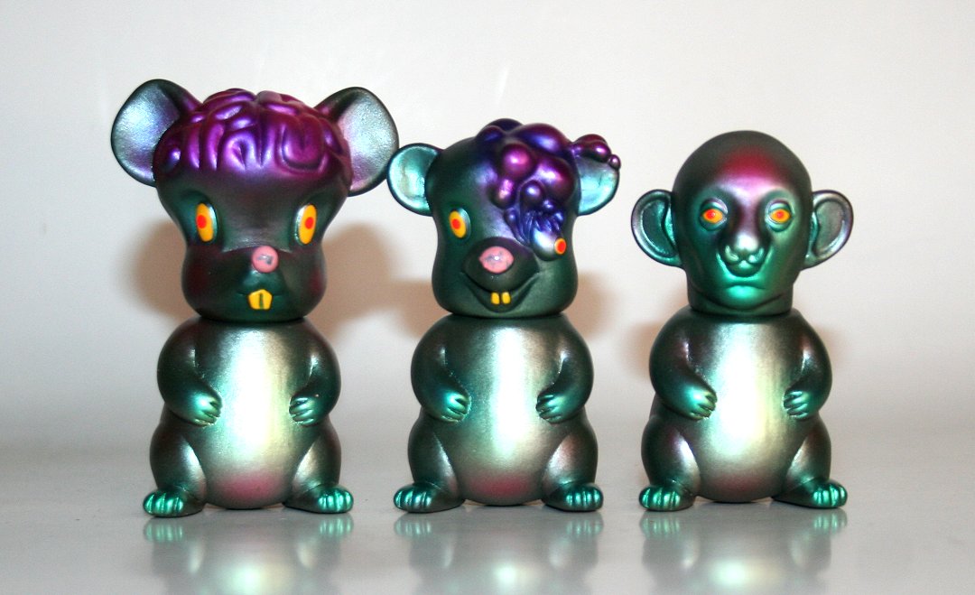 Splurrt x Rampage Shiney Green Lab Mice Set