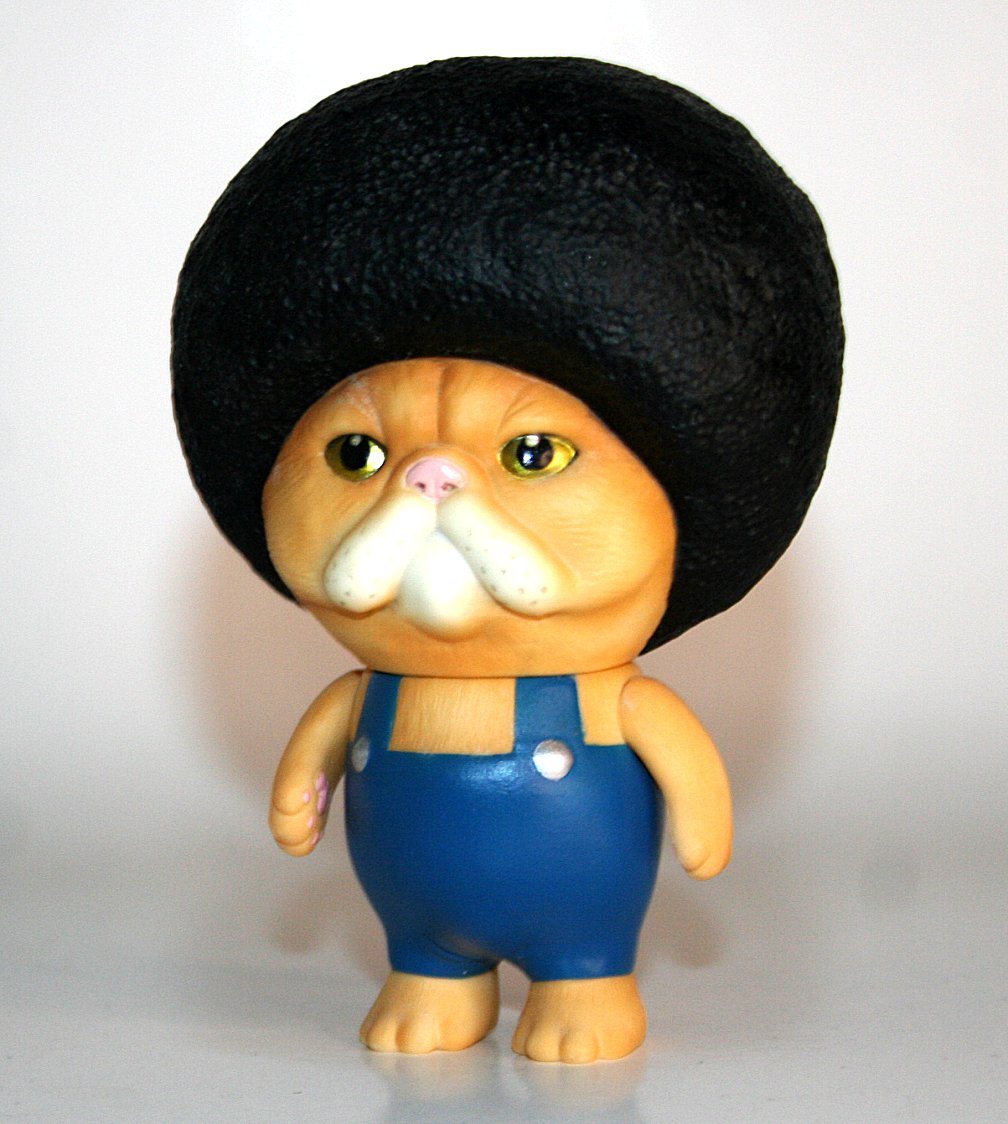 Bird Ark Black Hair Afro Cat