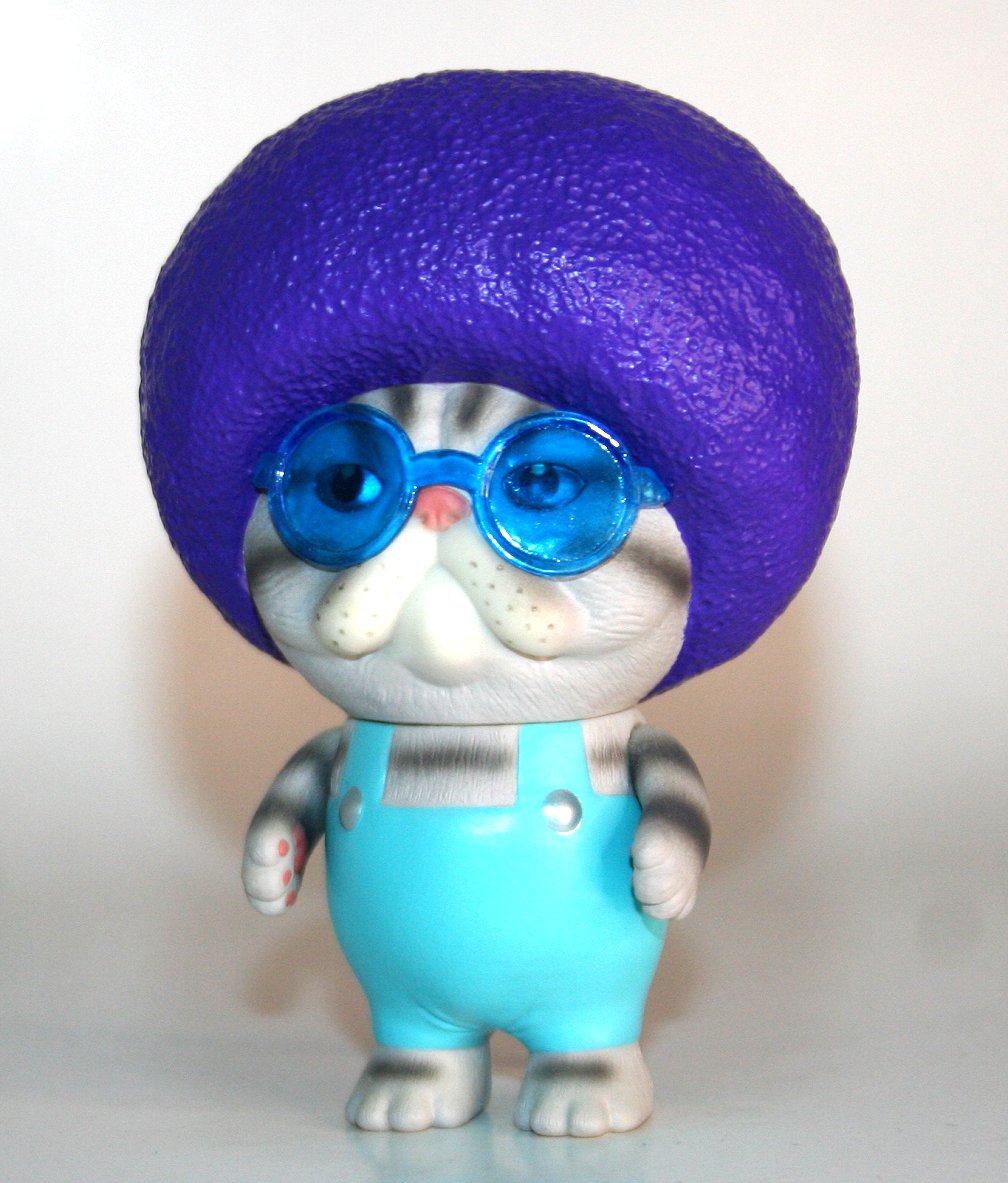 Bird Ark Purple Hair Afro Cat