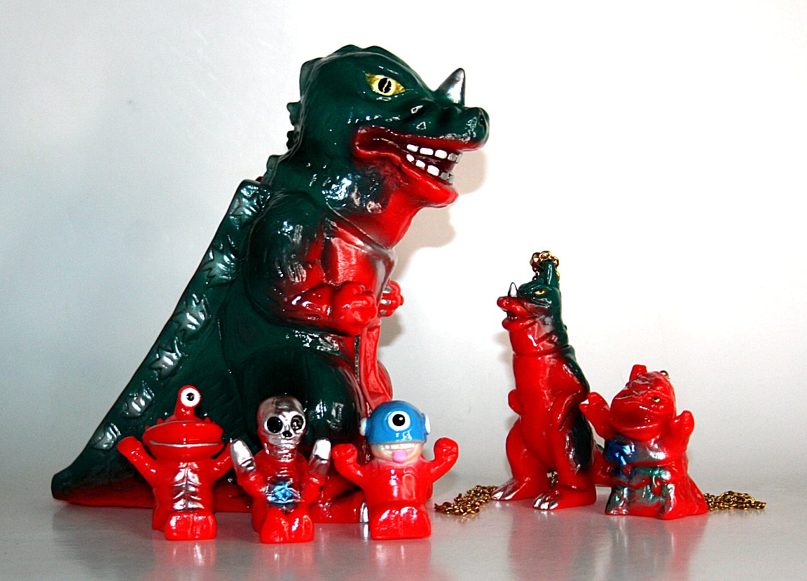 Yokai Yu Green on Red Kaiju Entertainment Slide