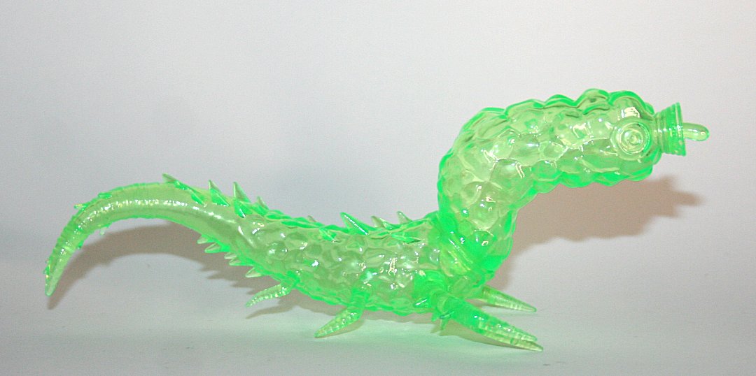 Bombastic Plastic x Del Complex Clear Green Brain Worm