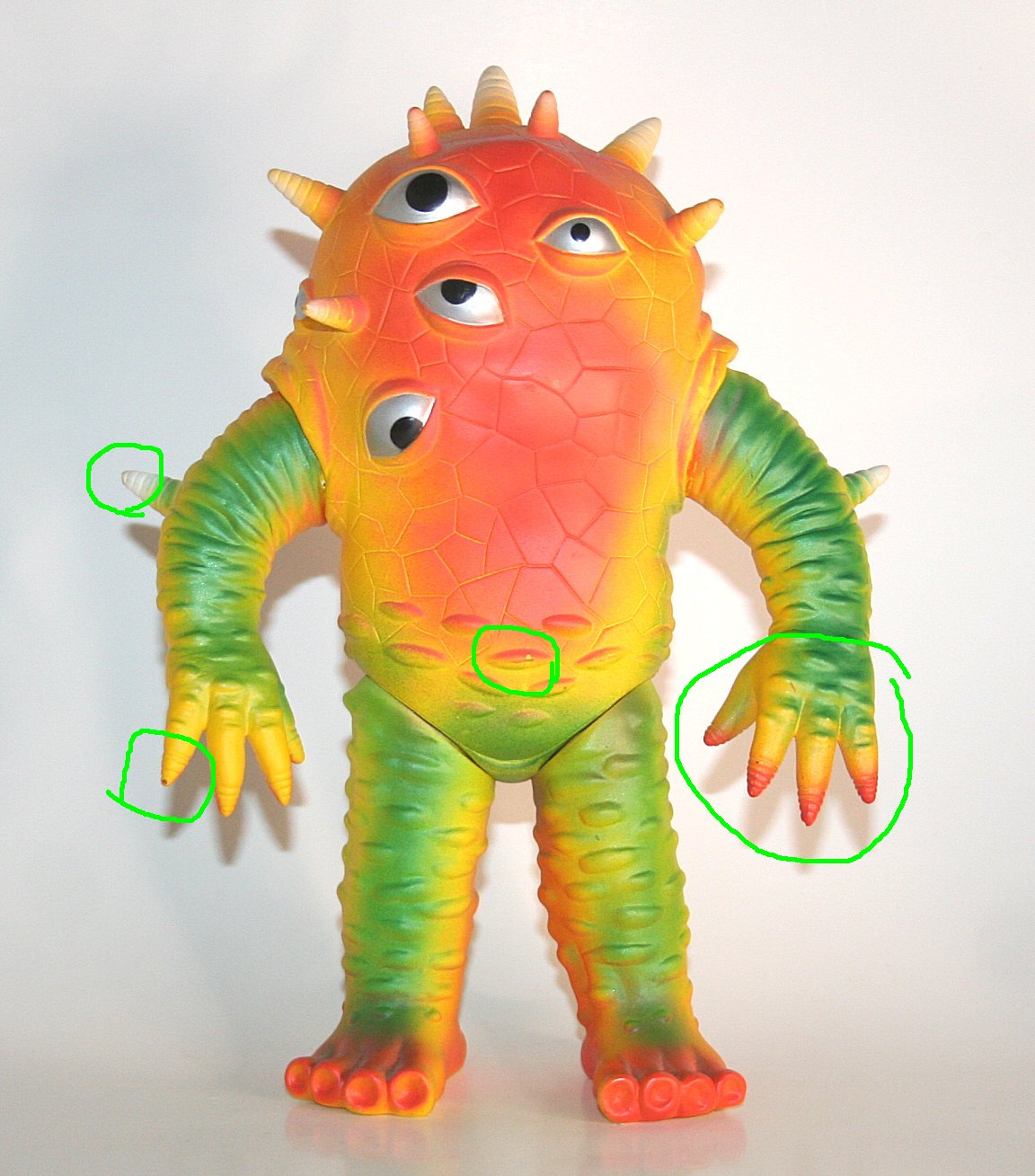 Max Toy Co Orange on Yellow Eyezon